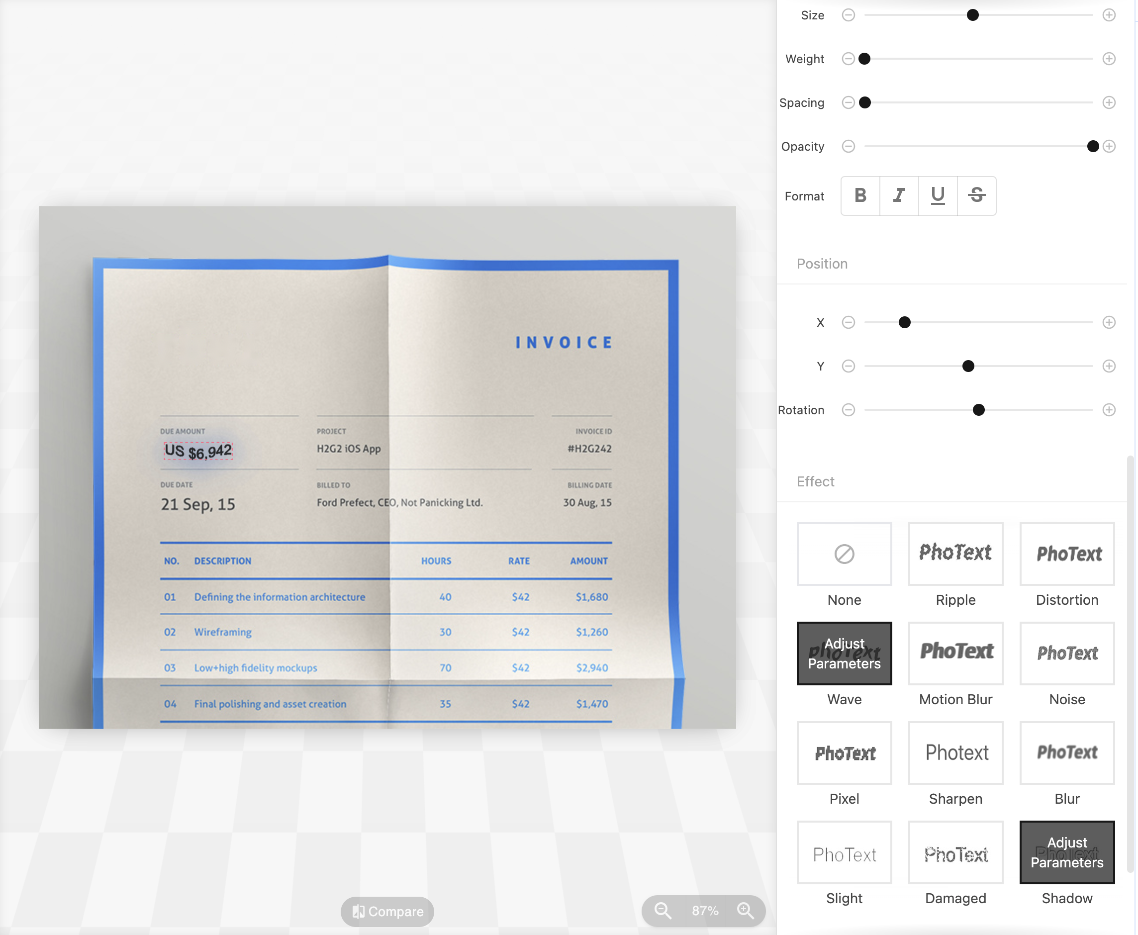 Edit Text in Image Online with PhoText