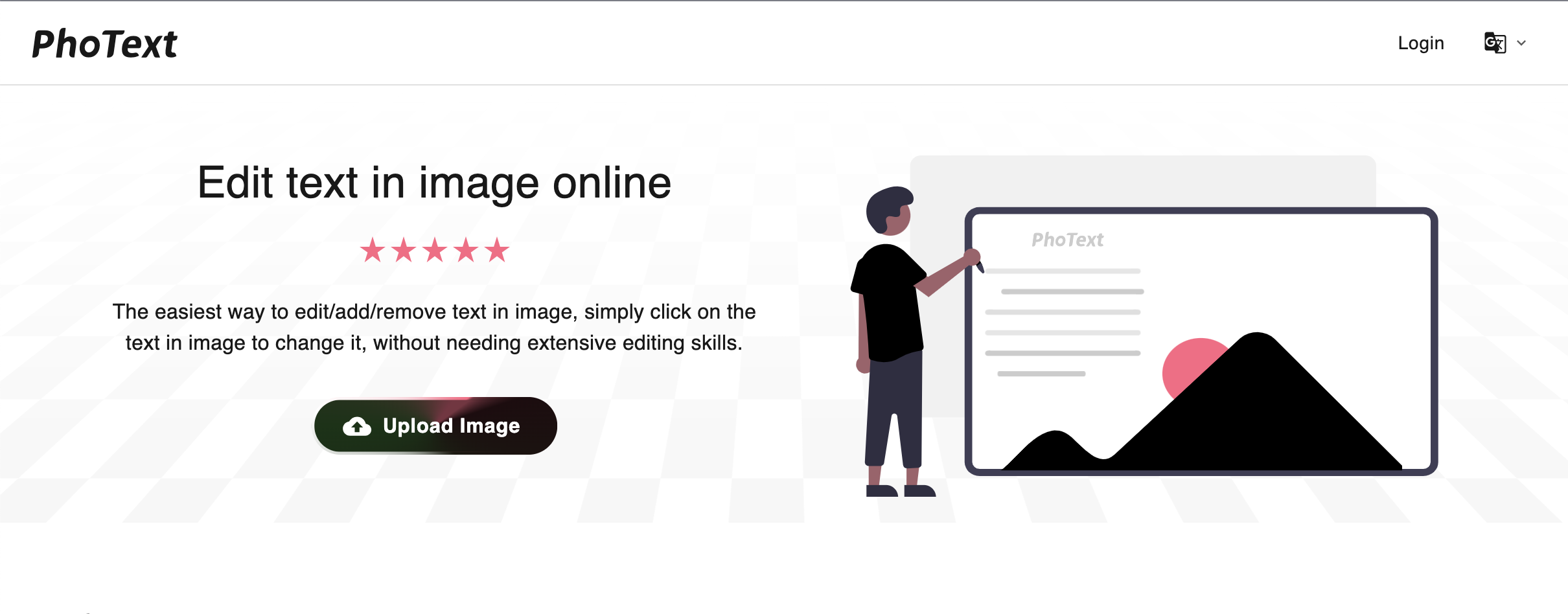 Edit Text in Image Online with PhoText